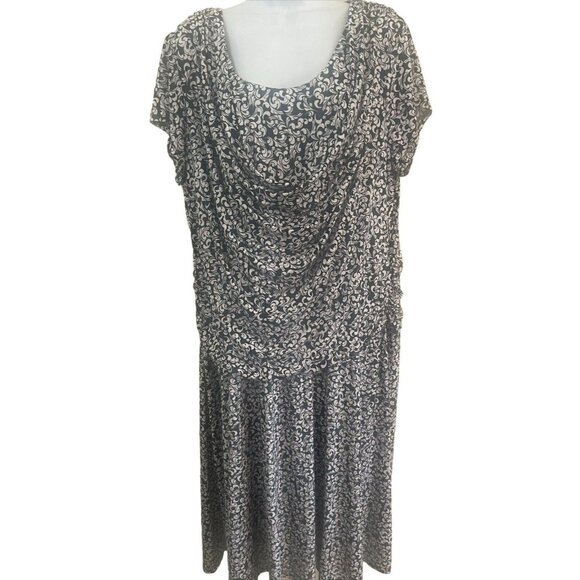 dressbarn | Dresses | Dressbarn Womens Dress Plus Size 2w Black White ...